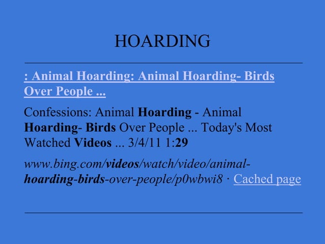 Help and hoarding | PPT
