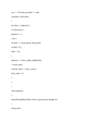 Help create the vcipher-h and vcipher-cc files for the vigenere cipher ...