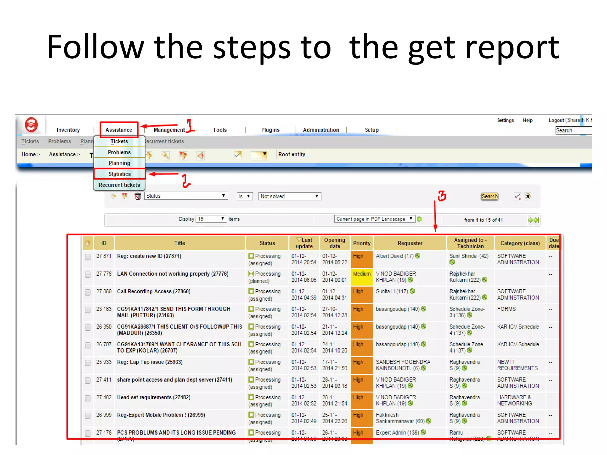 GLPI - Help desk administrator access | PPT