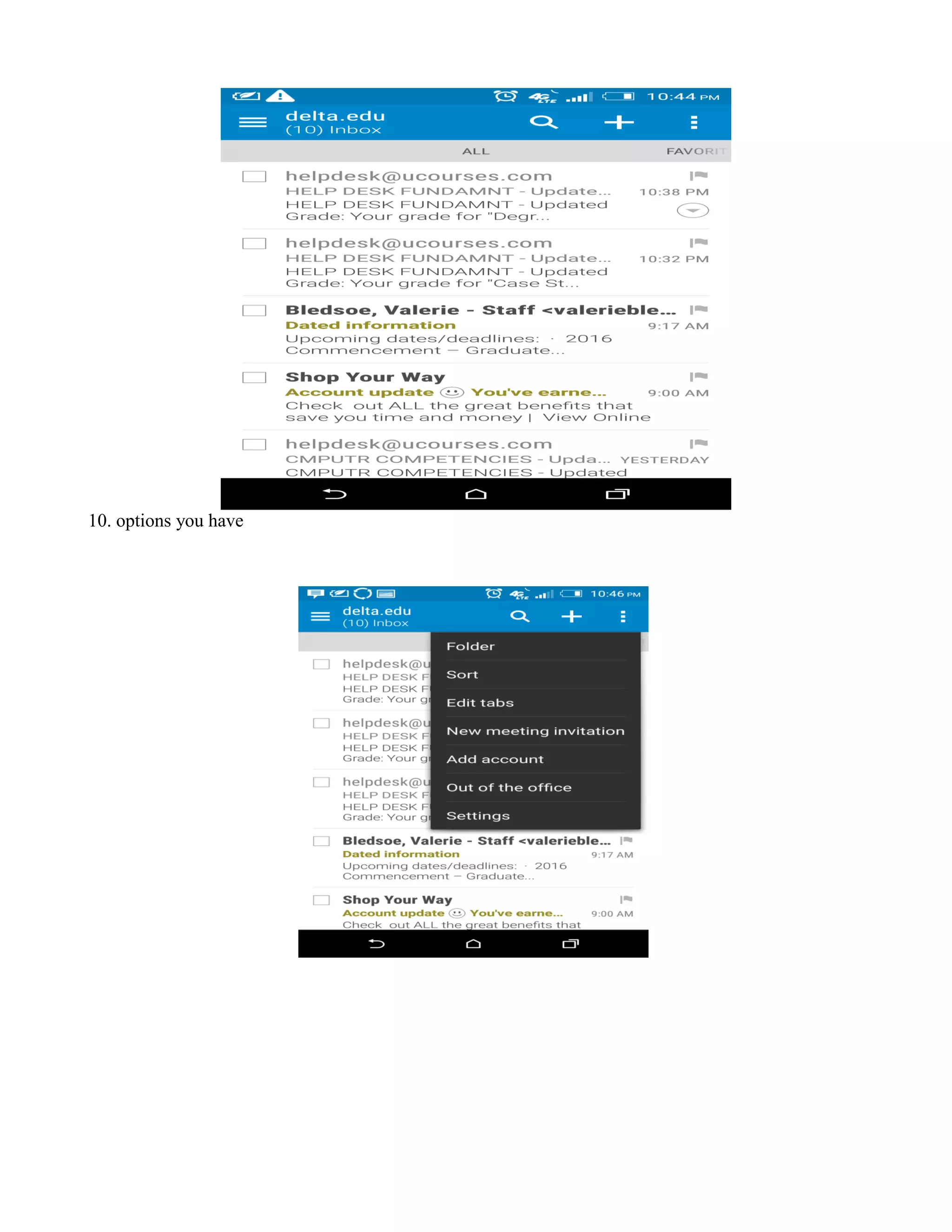 set up delta college email | PDF