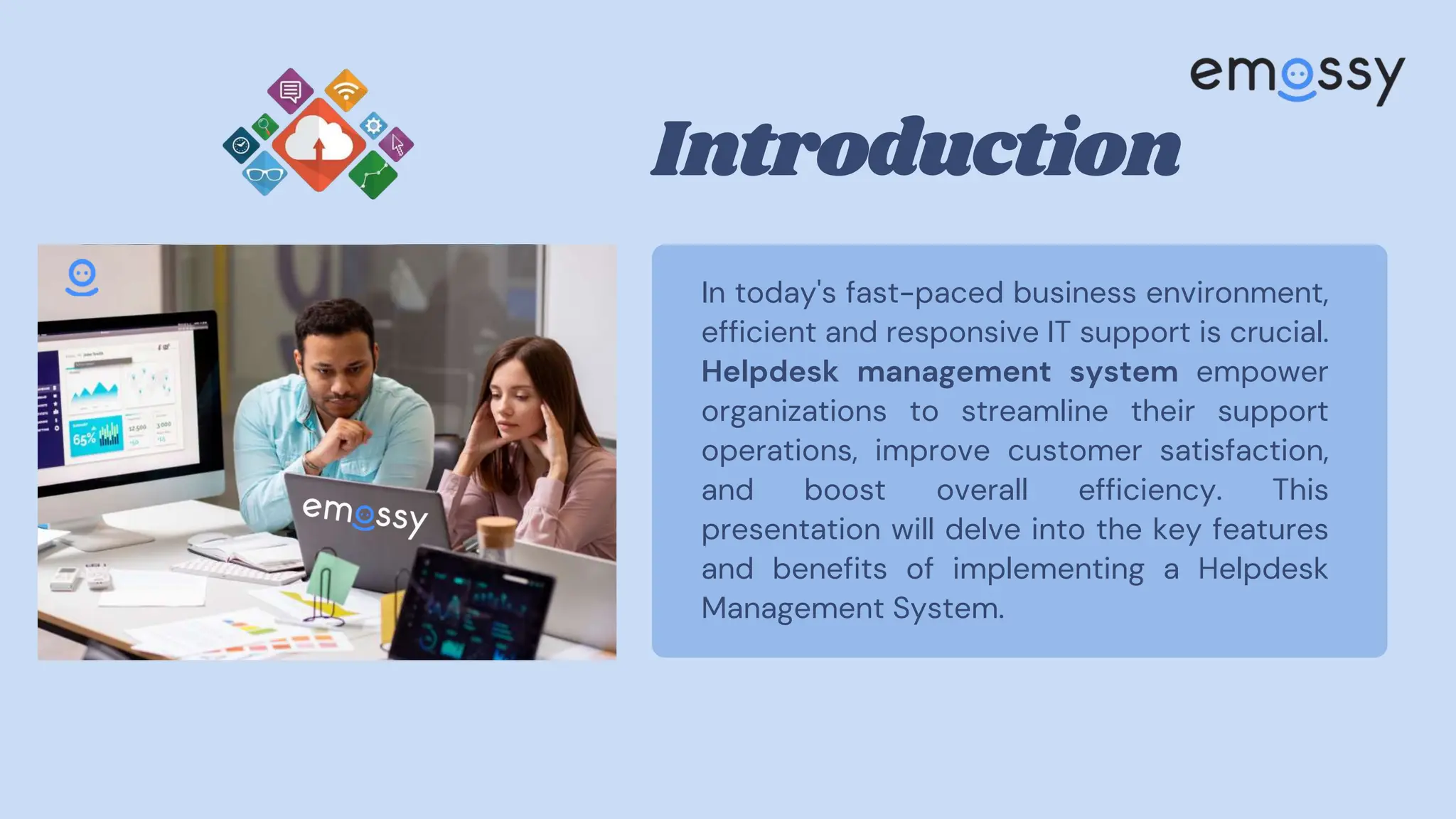 Helpdesk Management System Features and Benefits | PPTX