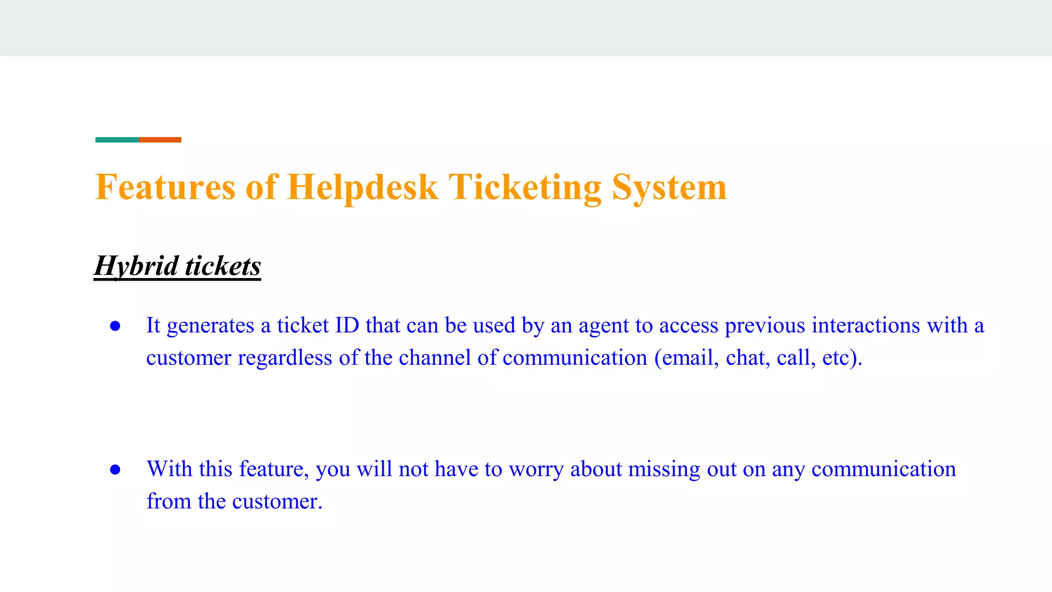 Helpdesk ticketing system | PPTX