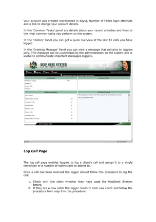 HelpDesk Training Manual | DOCX