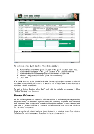 HelpDesk Training Manual | DOCX