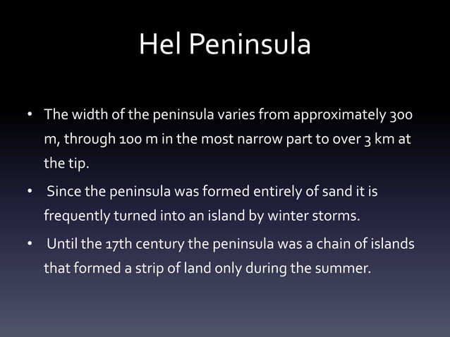 Hel peninsula | PPT