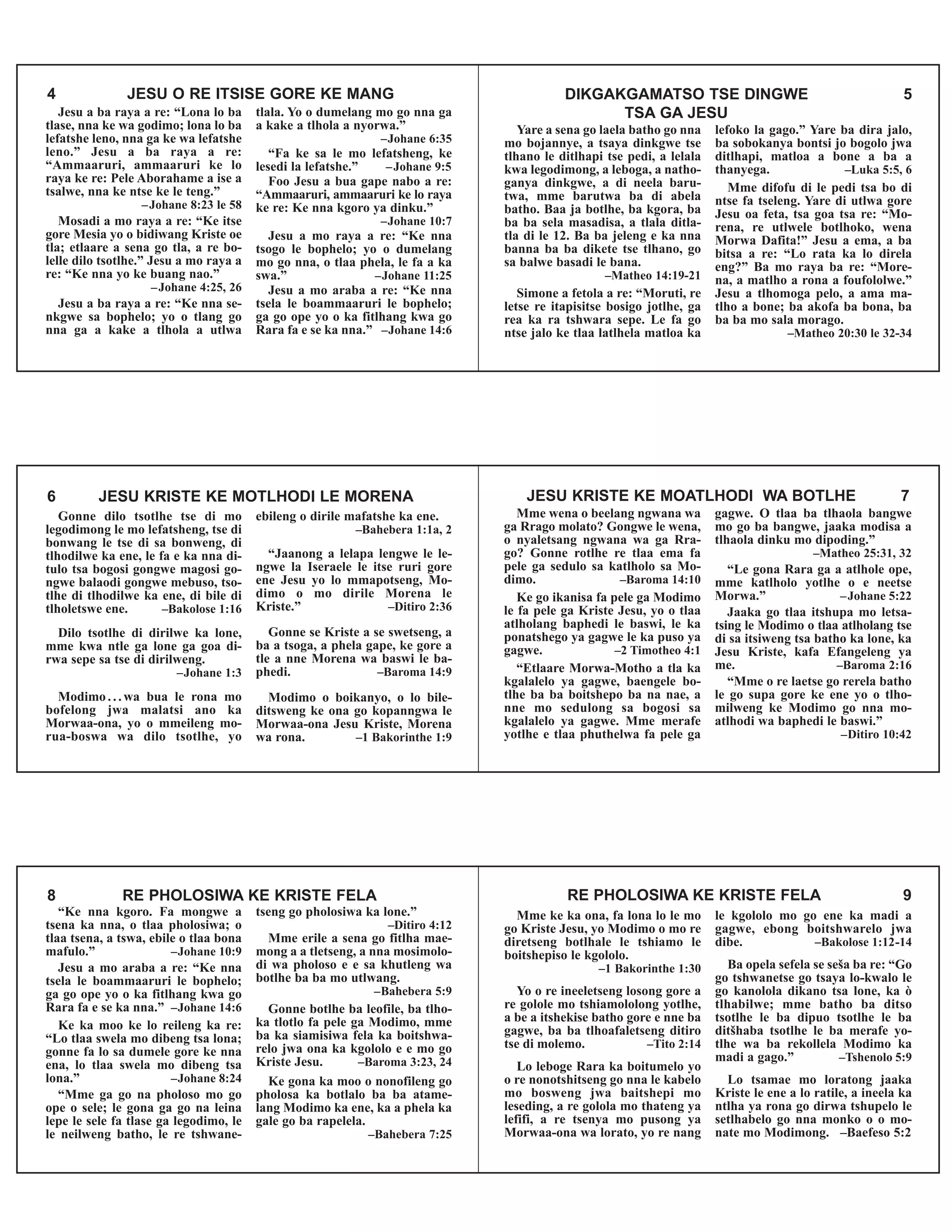 Help from above tswana | PDF