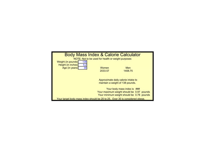 Helpful calculators | PPT