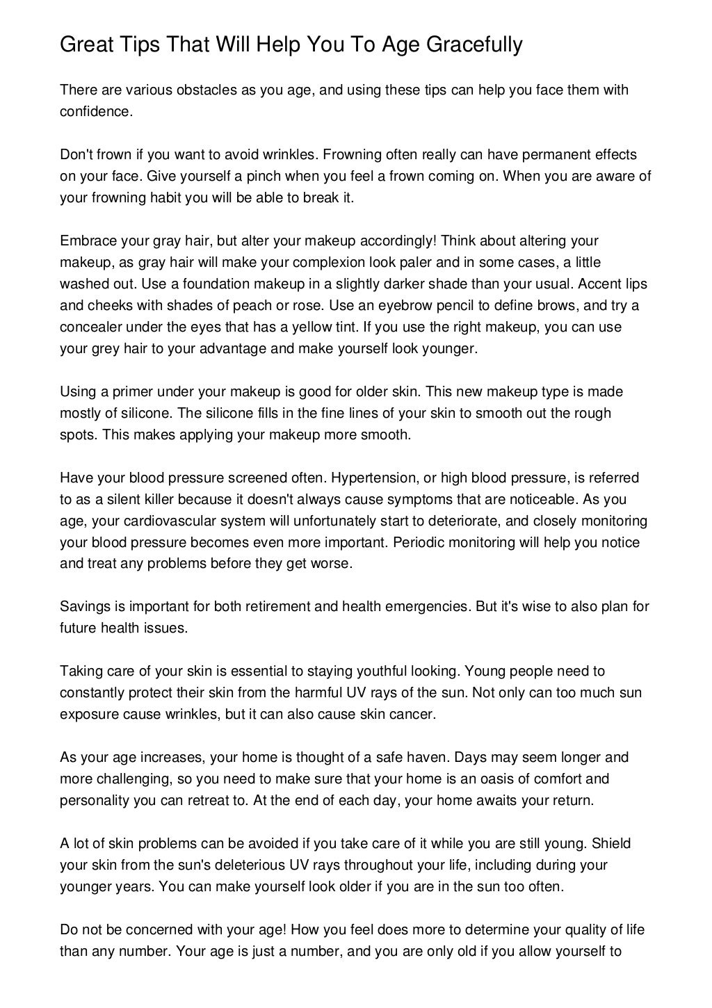 Great Tips That Will Help You To Age Gracefully great-tips-that-will-help-you-to-age-gracefully