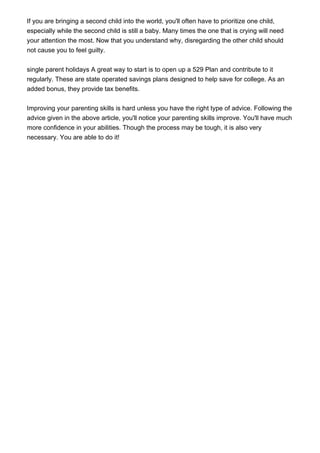Effective Tips And Tricks For Good Parenting | PDF