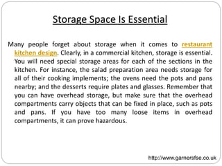 Helpful tips when designing a commercial kitchen | PPT