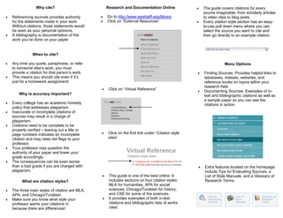 Help Guide for Citations | PDF
