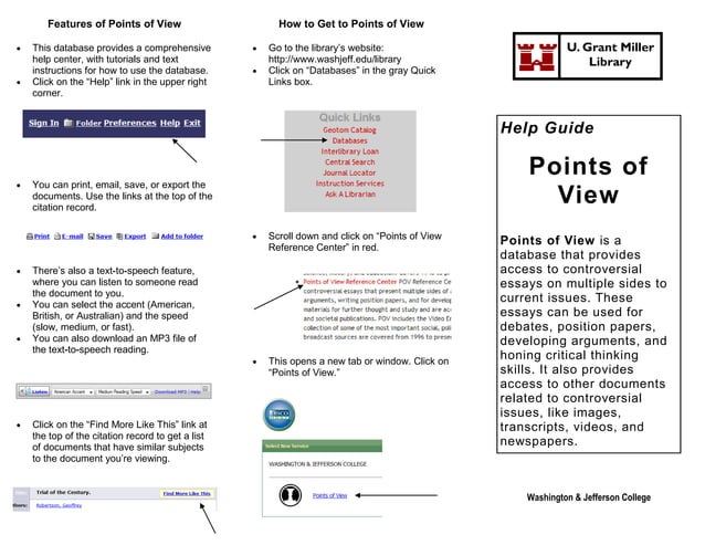Points of View Help Guide | PDF | Search | Internet