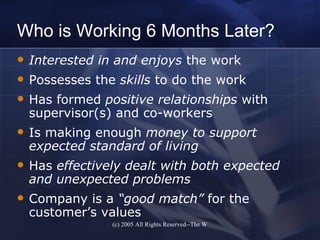 Helping Them Keep the Job | PPT