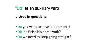 Helping (auxiliary) verbs english- M. van Eijk | PPTX