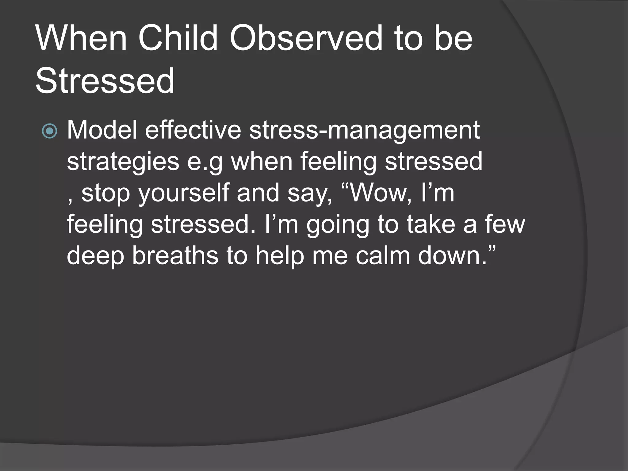 Helping Children Handle Stress | PPTX