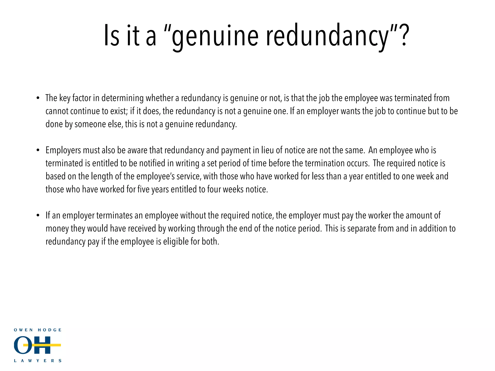 Helping employers and employees with redundancy pay | PPT