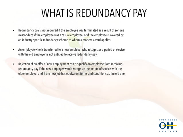Helping employers and employees with redundancy pay | PPT