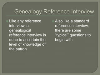 Helping genealogy patrons anderson | PPT