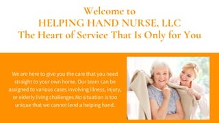 Helping hand home health | PPT