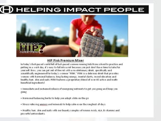 Helping impact people (hip) pink | PPT
