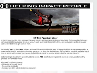 Helping impact people (hip) red | PPT