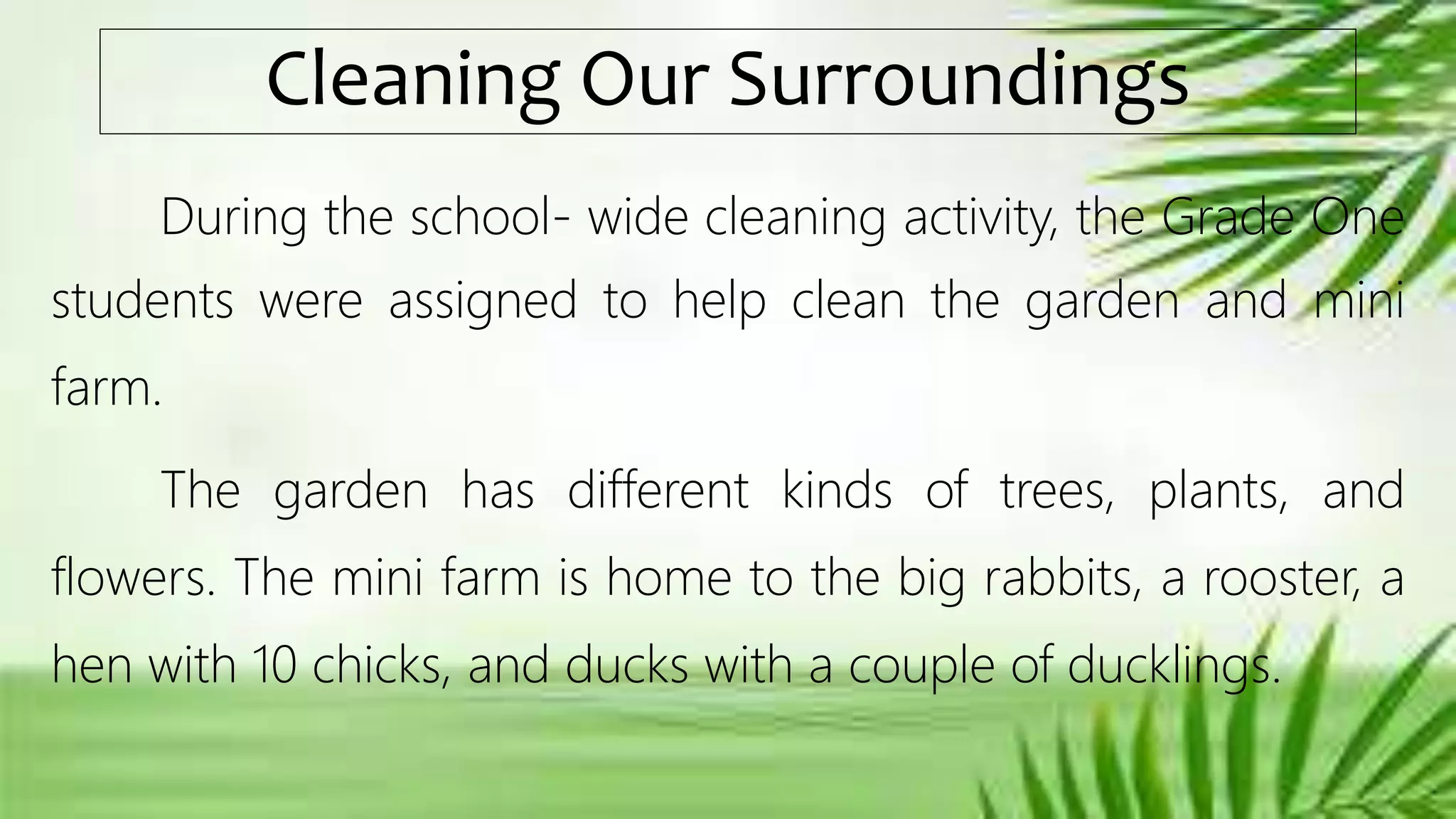 Helping Keep the Environment Clean and Healthy | PPT