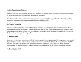 Helping Kids Celebrate Diversity Through Inclusivity | PDF