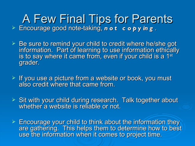 Helping kids learn through research | PPT