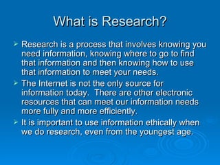 Helping kids learn through research | PPT