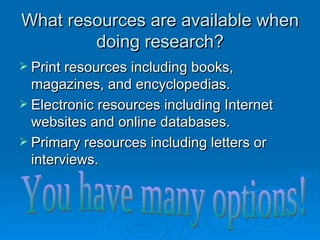 Helping kids learn through research | PPT