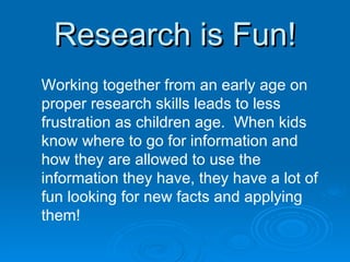 Helping kids learn_through_research[1] | PPT