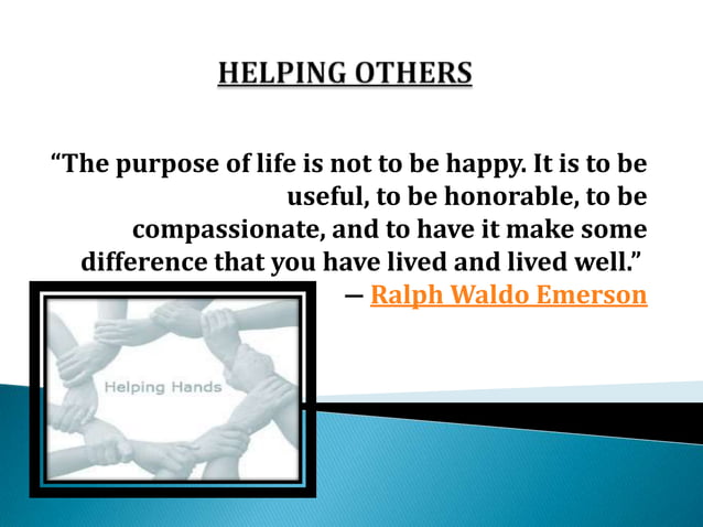 Helping others | PPTX