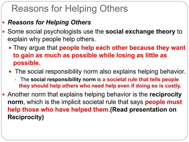 Helping others | PPTX