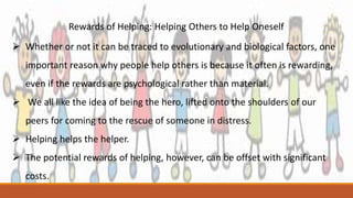 Helping others and prosocial behavior | PPT