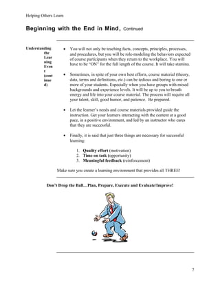 Helping others learn | PDF