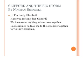 Helping Others With Clifford The Big Red Dog | PDF