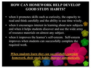 Helping students dvelop good study habits | PPT