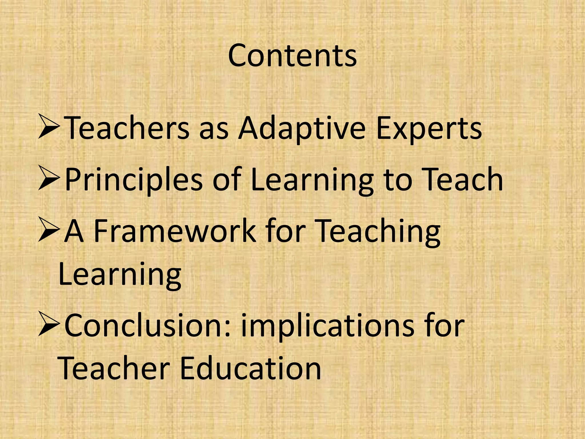 Helping teachers become adaptive experts | PPTX