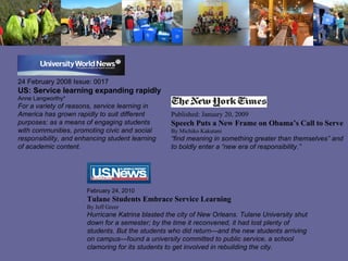 Helping teachers define, design, and do service learning projects | PPT