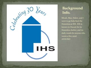 Helping the IHS | PPTX