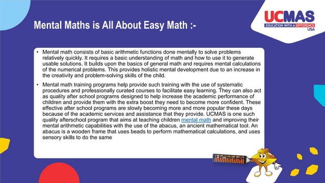 Helping to Bridge the Gap Between Basic Math and Mental Math for Kids.pptx