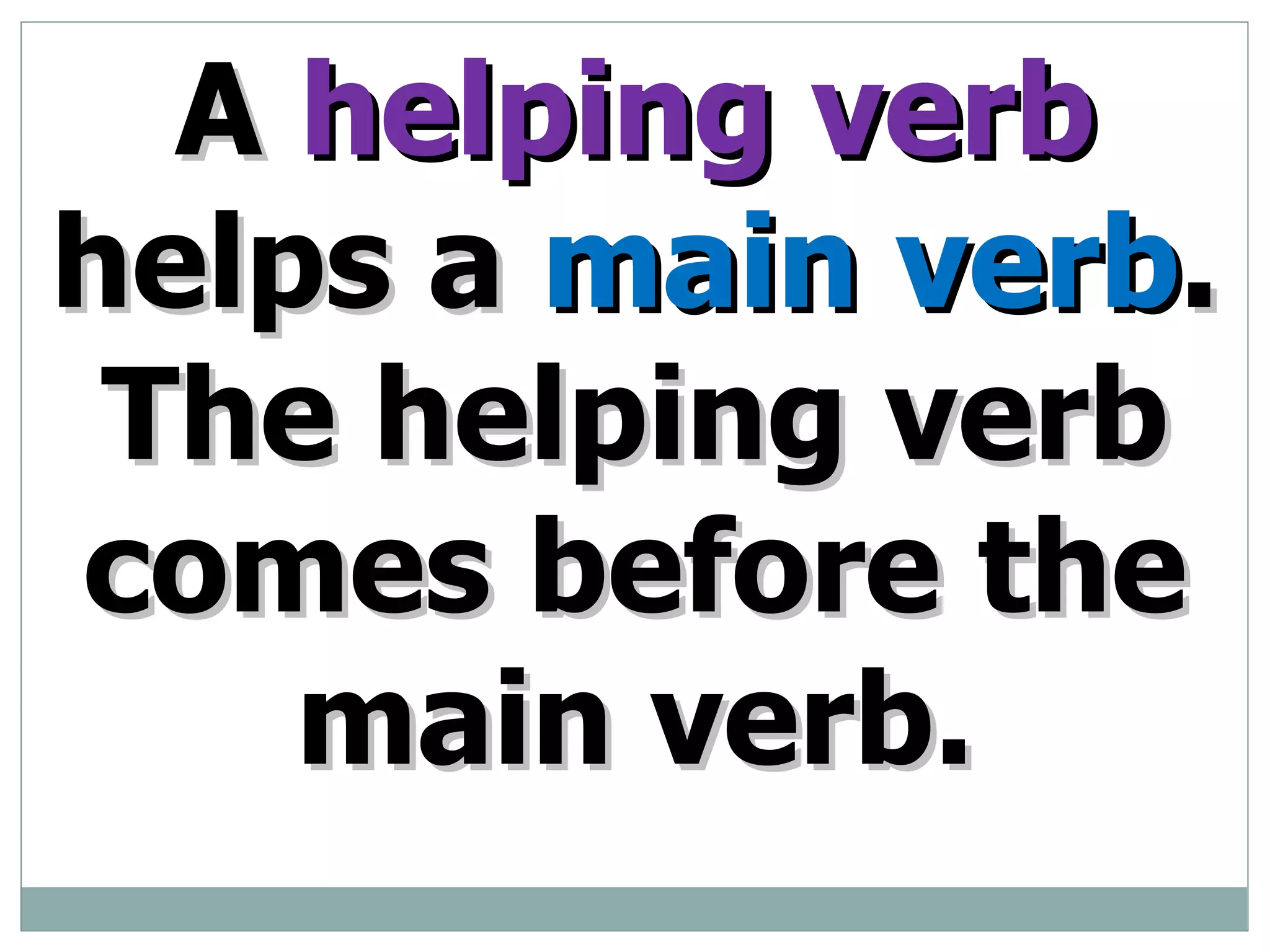 Helping verbs | PPT