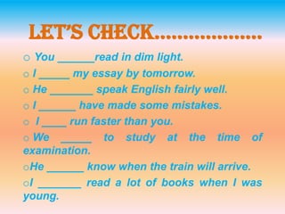 Helping verbs | PPTX