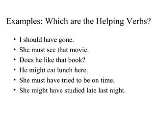 Helping verbs | PPT