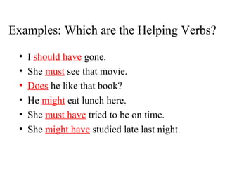 Helping verbs | PPT