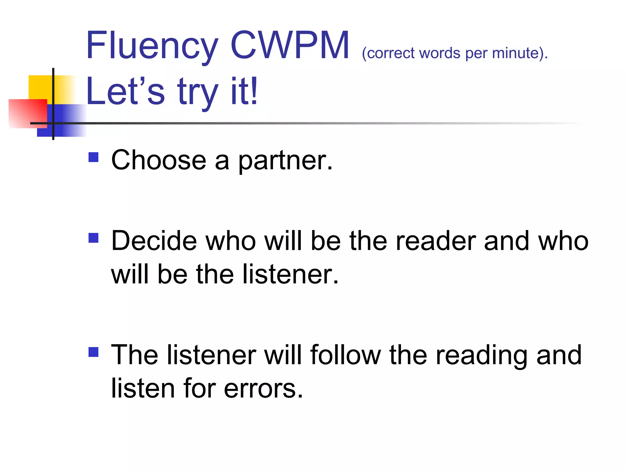 Helping your child with english reading fluency | PPT