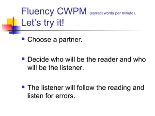 Helping your child with english reading fluency | PPT | Education