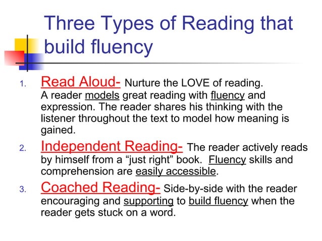 Helping your child with english reading fluency | PPT