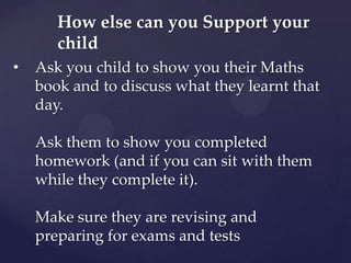 Helping your child with gcse maths | PPTX