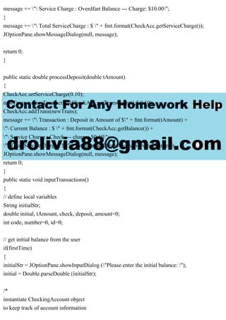 help me Java projectI put problem and my own code in the linkmy .pdf